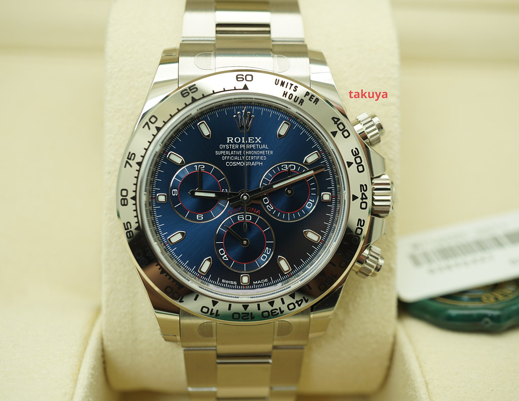 BRAND NEW Rolex 116509 DAYTONA 18K WHITE GOLD BLUE DIAL 2021 COMPLETE ...