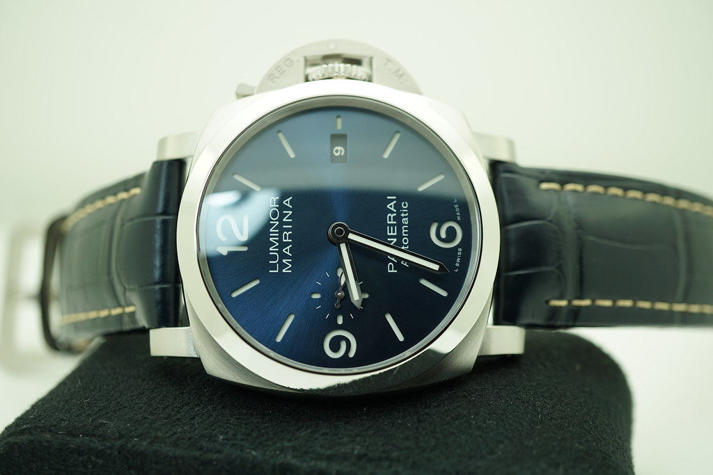 MINT Panerai PAM 1313 LUMINOR MARINA BLUE DIAL 44MM 2021 COMPLETE SET ...