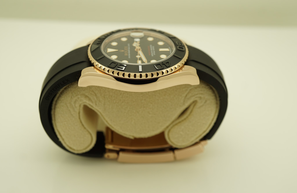 Rolex 268655 YACHTMASTER 18K EVEROSE GOLD OYSTERFLEX 37MM 2021 FULL SET ...