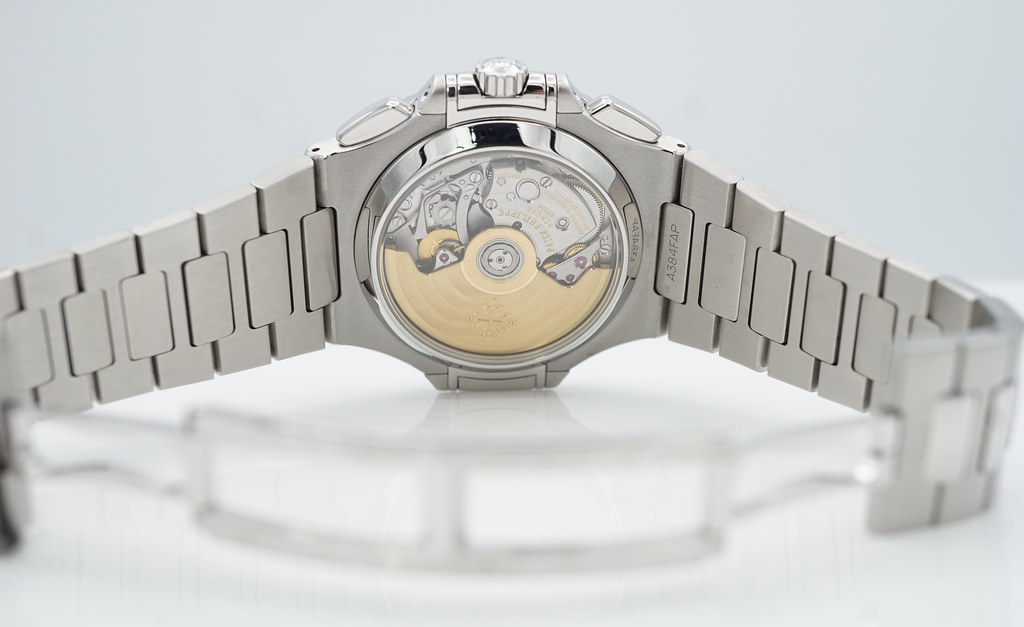 Patek PHILIPPE NAUTILUS 5980 CHRONOGRAPH STAINLESS STEEL BLUE DIAL ...