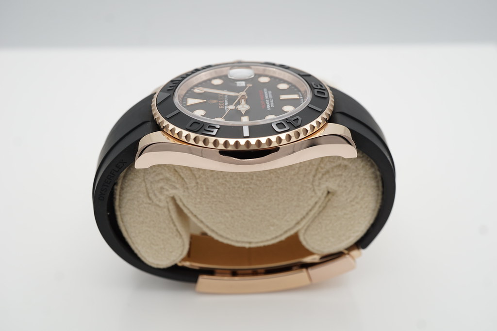 Rolex 126655 YACHTMASTER 18K EVEROSE GOLD OYSTERFLEX 40MM 2022 WARRANTY ...