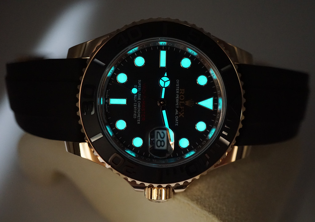 Rolex 126655 YACHTMASTER 18K EVEROSE GOLD OYSTERFLEX 40MM 2022 WARRANTY ...