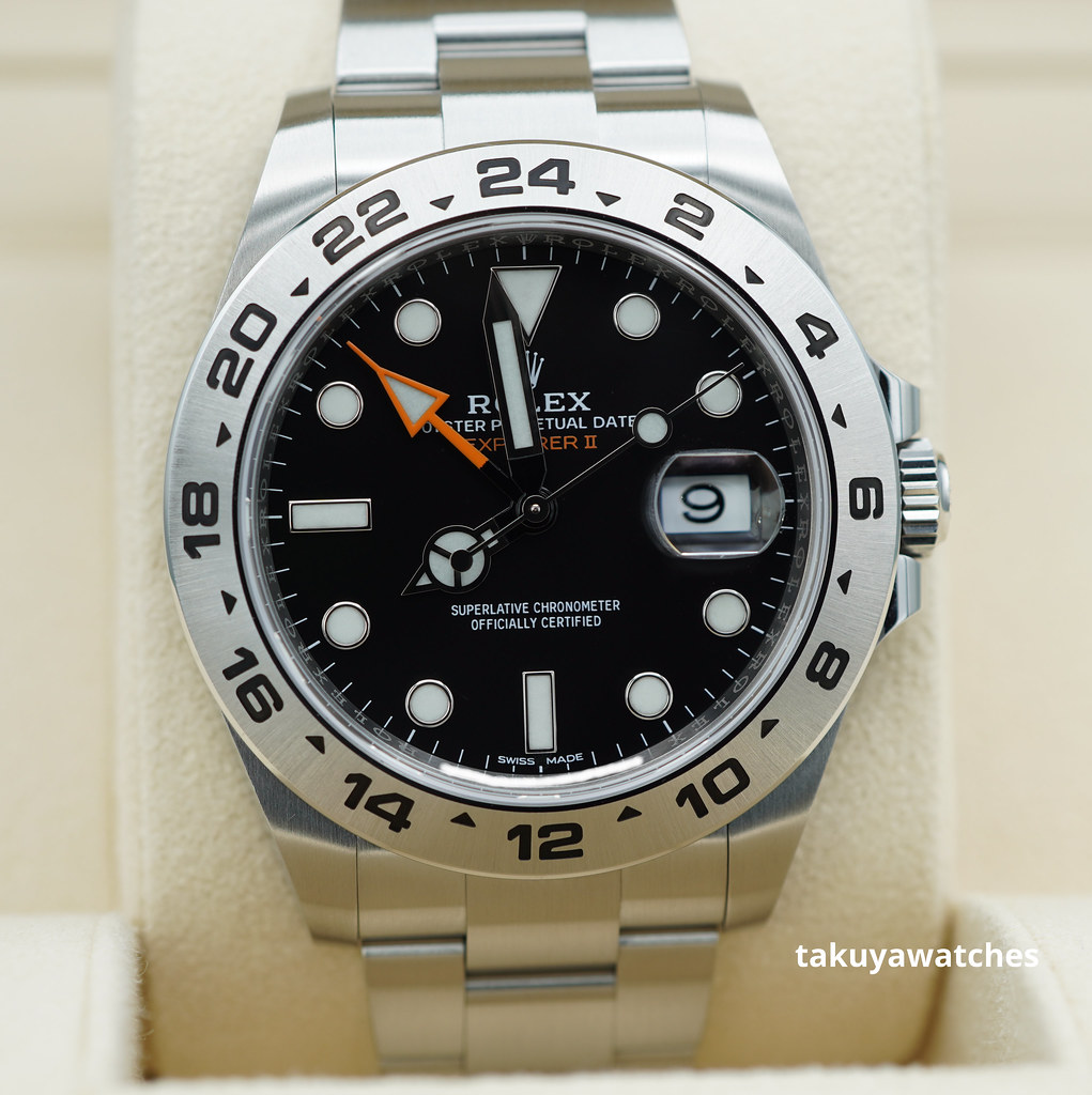 Rolex 216570 EXPLORER 2 BLACK DIAL 42MM 2021 WARRANTY FULL SET - Takuya ...
