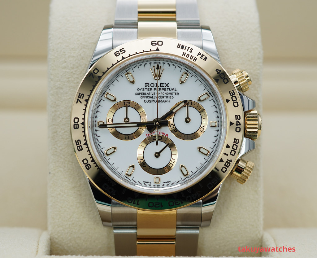 Rolex 116503 DAYTONA TWO TONE YELLOW GOLD SS WHITE DIAL 2023 FULL SET ...