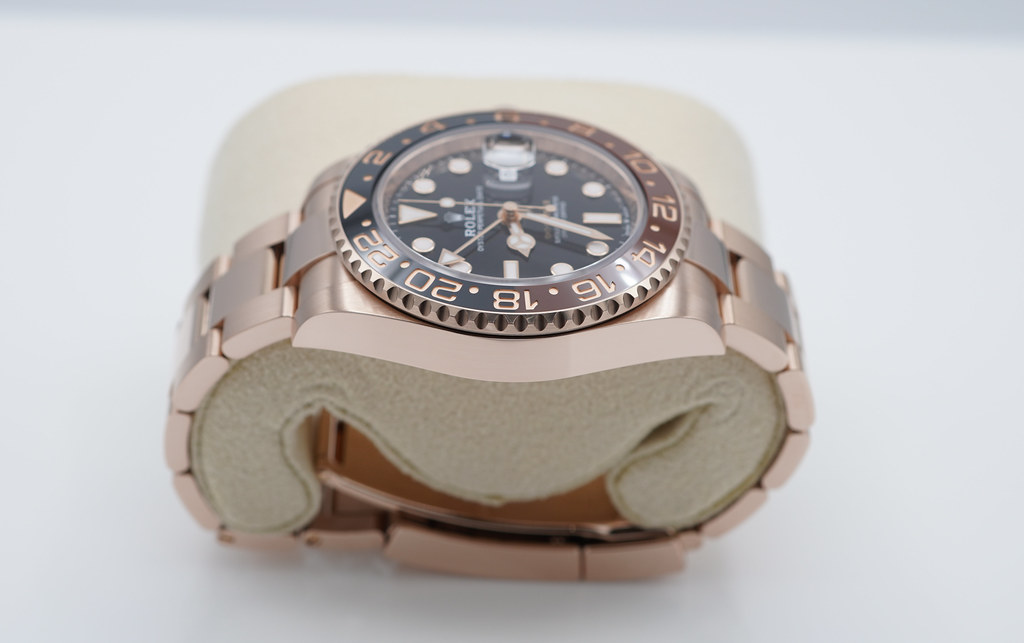Rolex 126715CHNR GMT MASTER II 18K ROSE GOLD ROOTBEER CERAMIC 2023 FULL ...