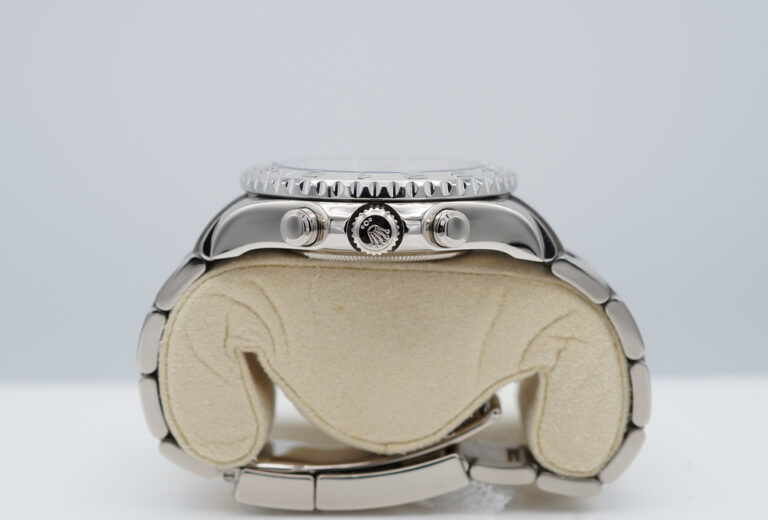 Rolex 116689 YACHTMASTER II 18K WHITE GOLD PLATINUM BEZEL RSC SERVICED ...