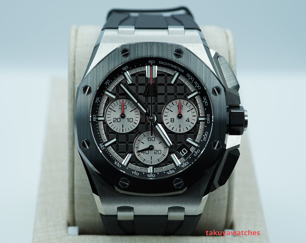 Audemars PIGUET ROYAL OAK OFFSHORE 26420SO STAINLESS STEEL BLACK DIAL ...