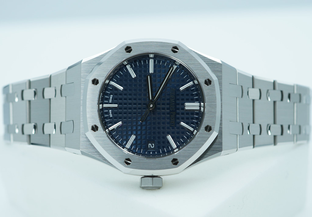 NEW Audemars PIGUET ROYAL OAK 15550ST BLUE DIAL 37MM 2023 FULL SET ...