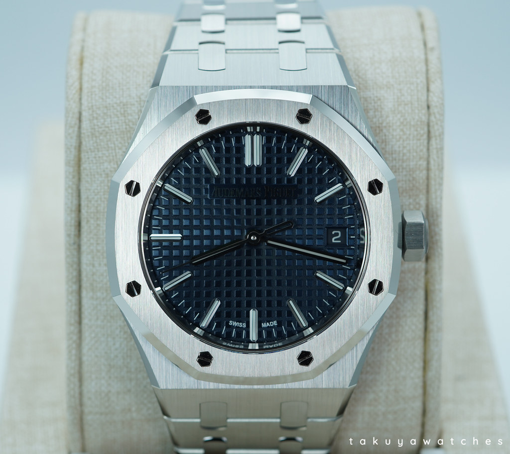 NEW Audemars PIGUET ROYAL OAK 15550ST BLUE DIAL 37MM 2023 FULL SET ...