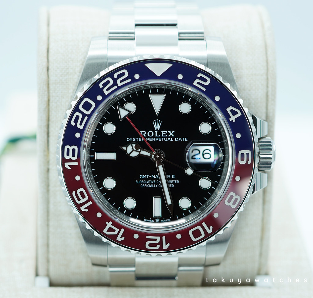 NEW Rolex 126710BLRO PEPSI GMT MASTER II RED BLUE BEZEL OYSTER 2024 ...