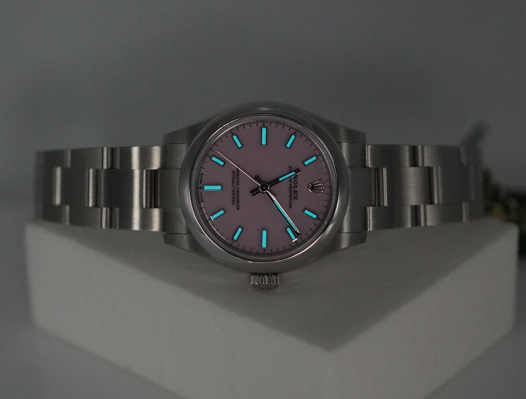 Rolex 277200 OYSTER PERPETUAL CANDY PINK DIAL 31MM WARRANTY FULL SET ...