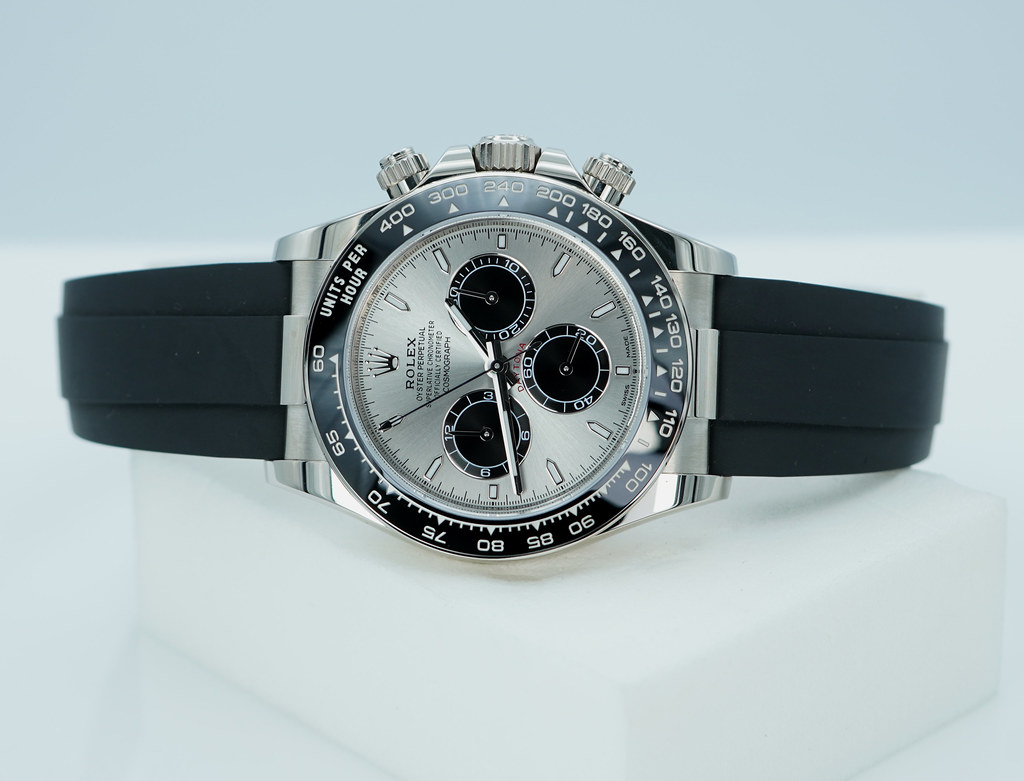 Rolex 126519LN DAYTONA GHOST 18K WHITE GOLD STEEL DIAL NEW MODEL 2024 ...