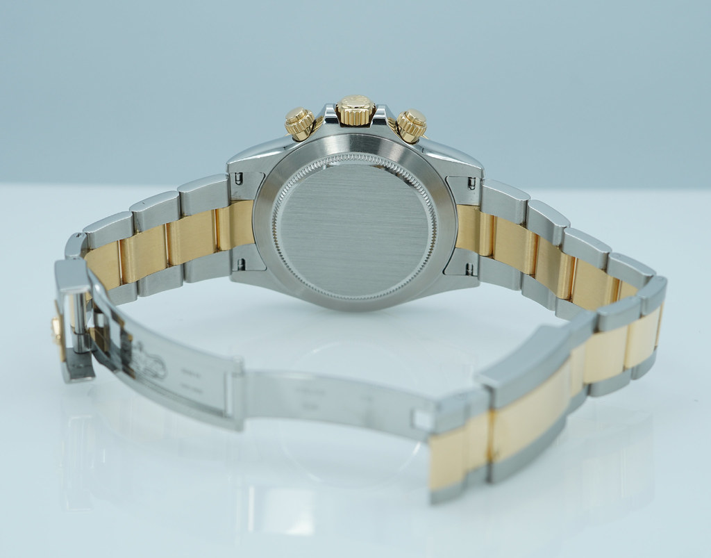 Rolex 116503 DAYTONA TWO TONE 18K YELLOW GOLD BLACK DIAL 2022 WARRANTY ...