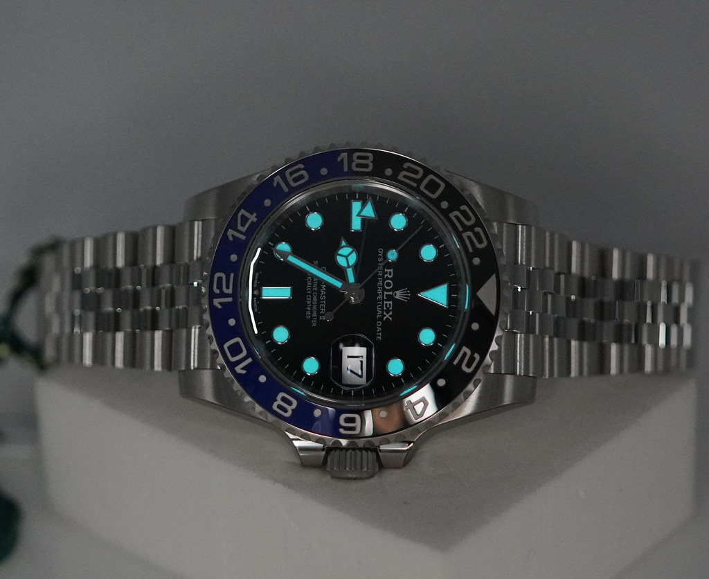 NEW Rolex 126710BLNR GMT MASTER 2 BLACK BLUE BEZEL JUBILEE BAND ...